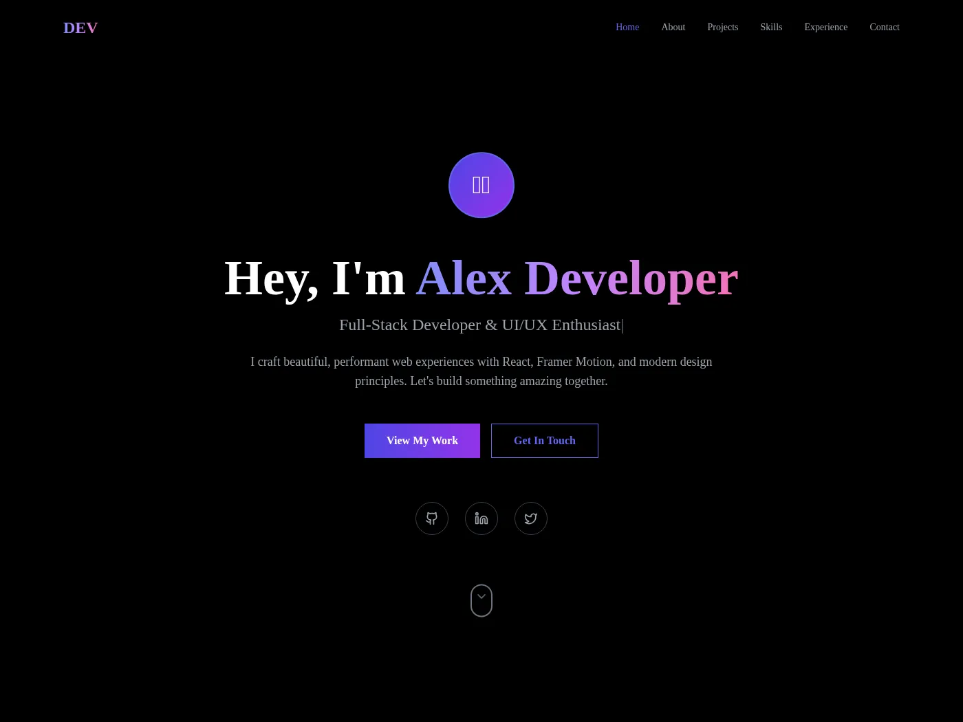 Epic Dev Portfolio