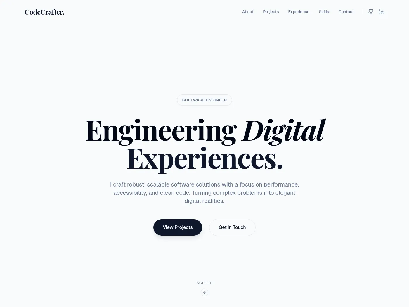 CodeCrafter Portfolio