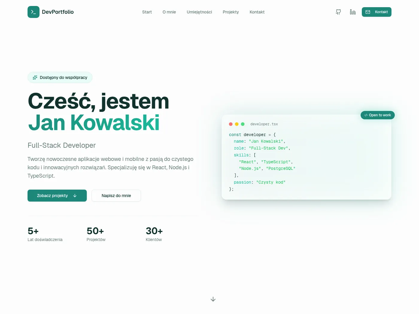 DevPortfolio Hub