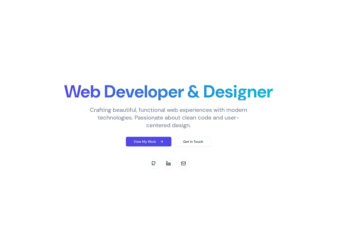 Dev Portfolio Site
