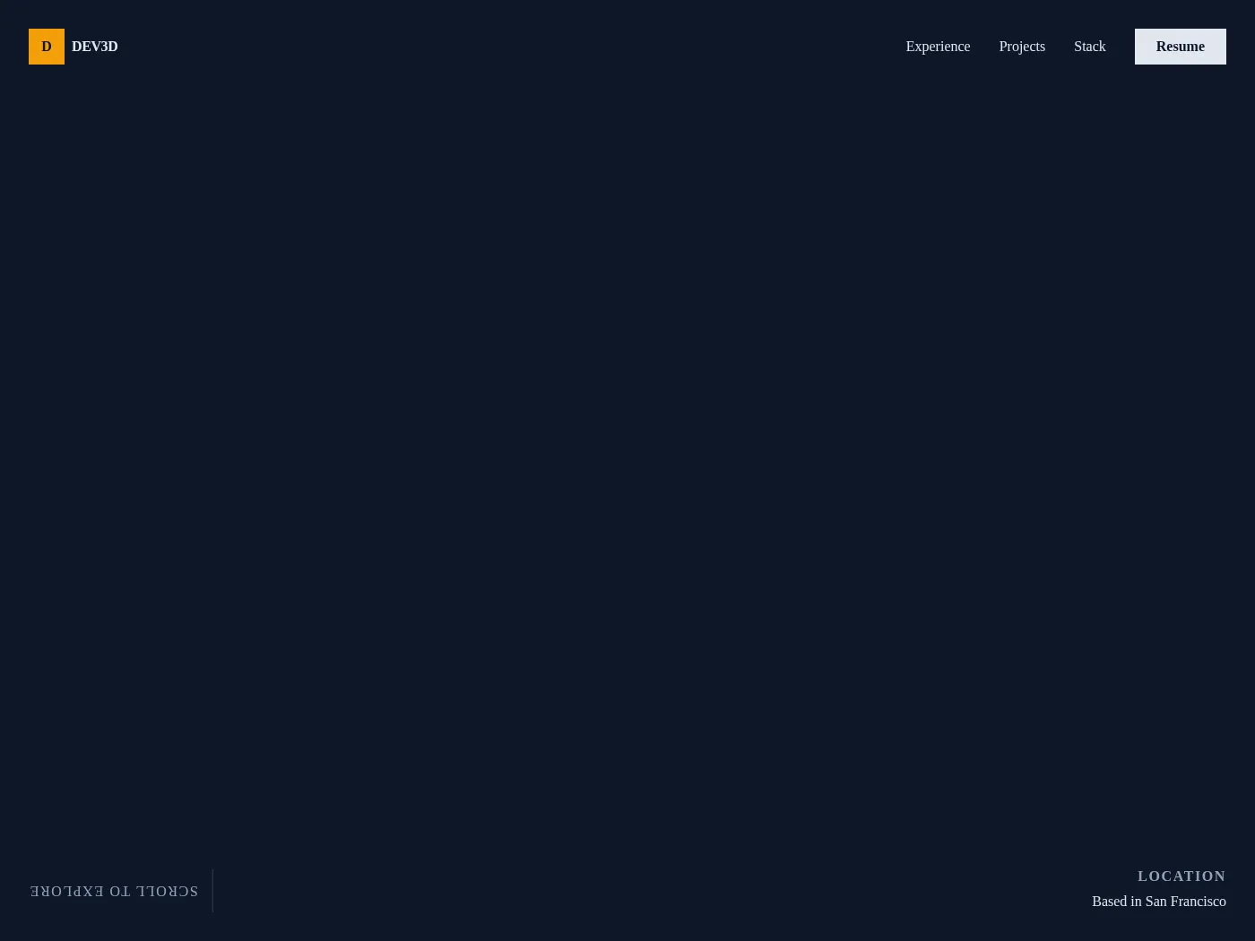 Dev3D Portfolio