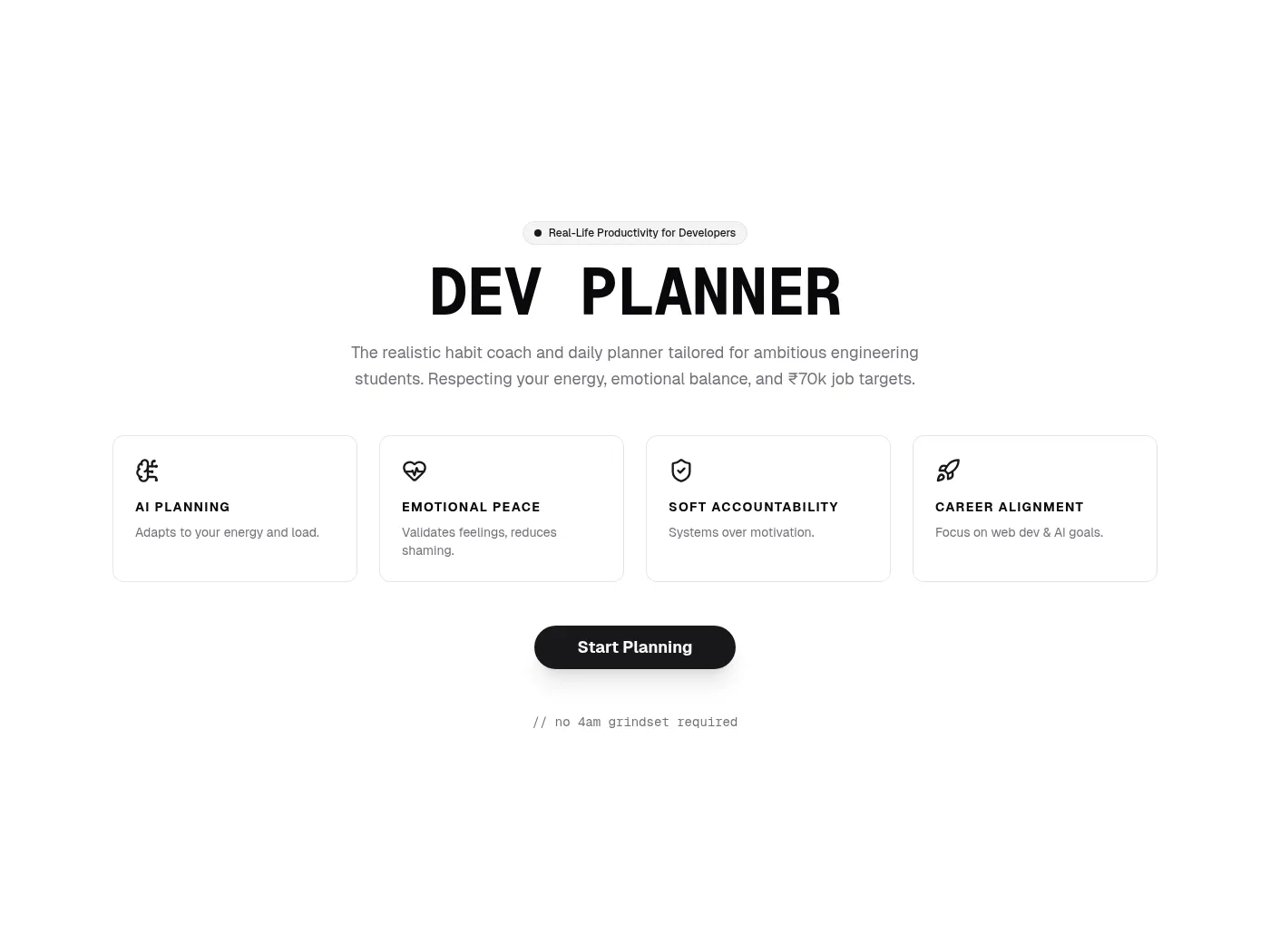 Real Life Planner Prompt