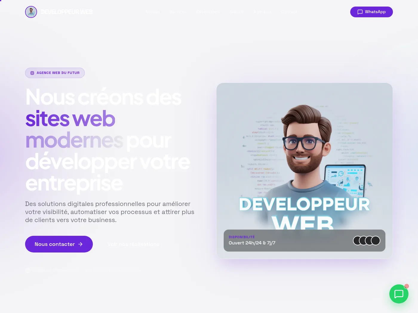 Developpeur Web Futuriste