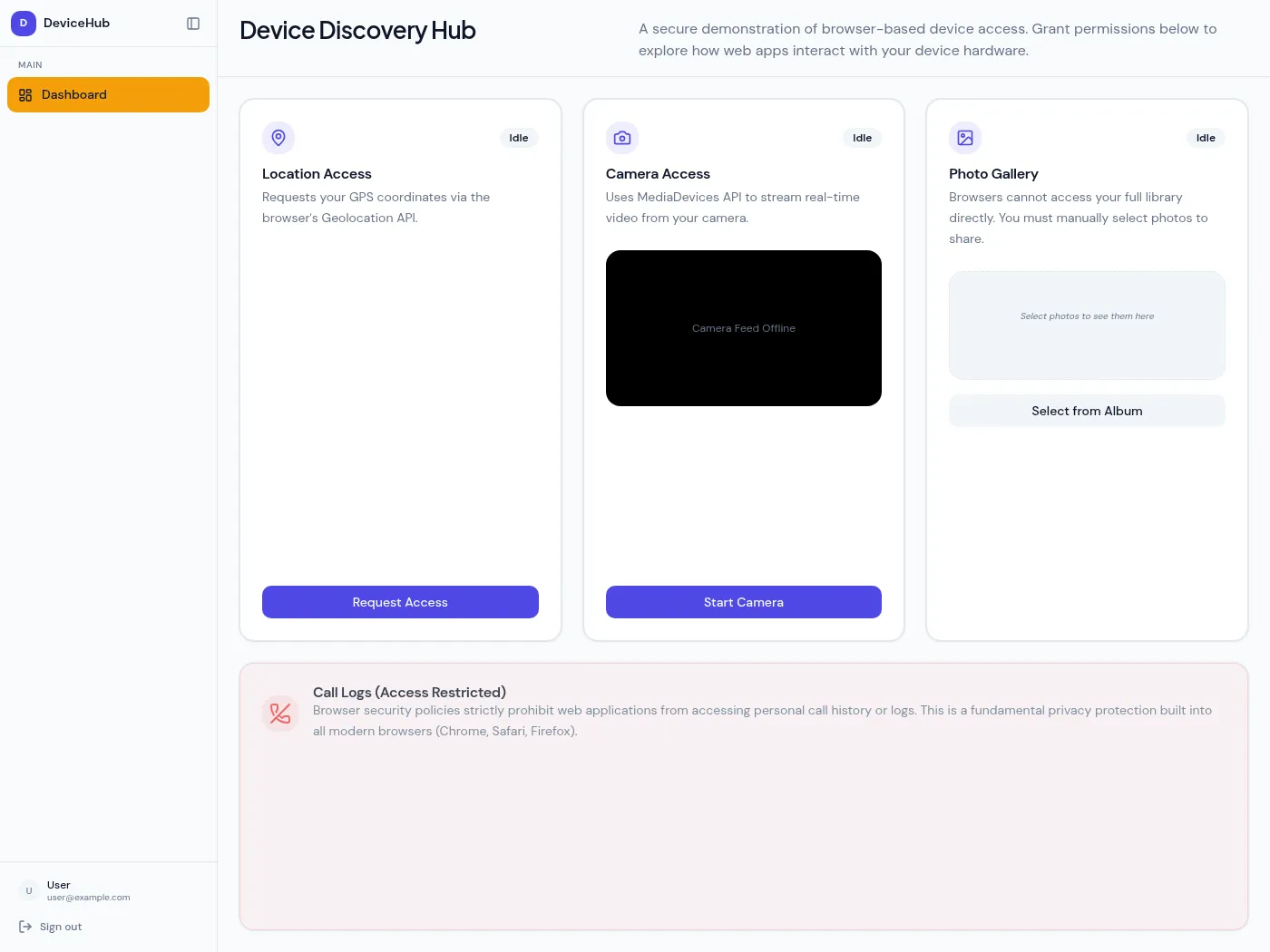 Stealth Device Access Demo