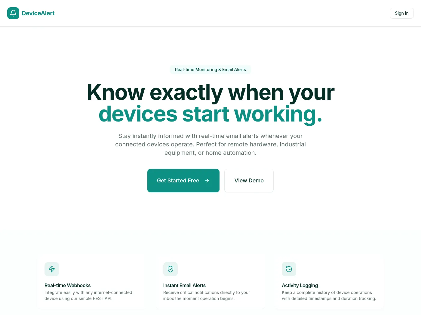 Device Alert App