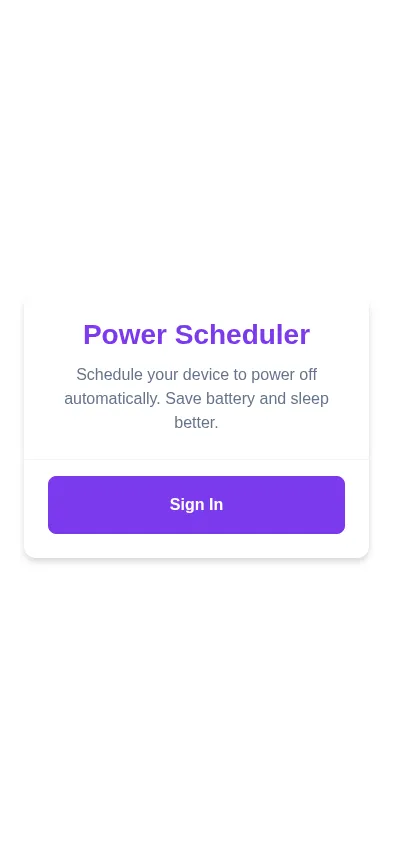 Device Power Scheduler