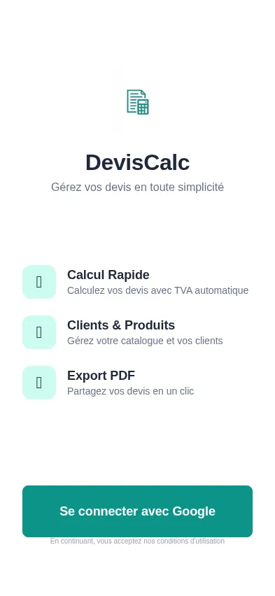 DevisCalc Android App