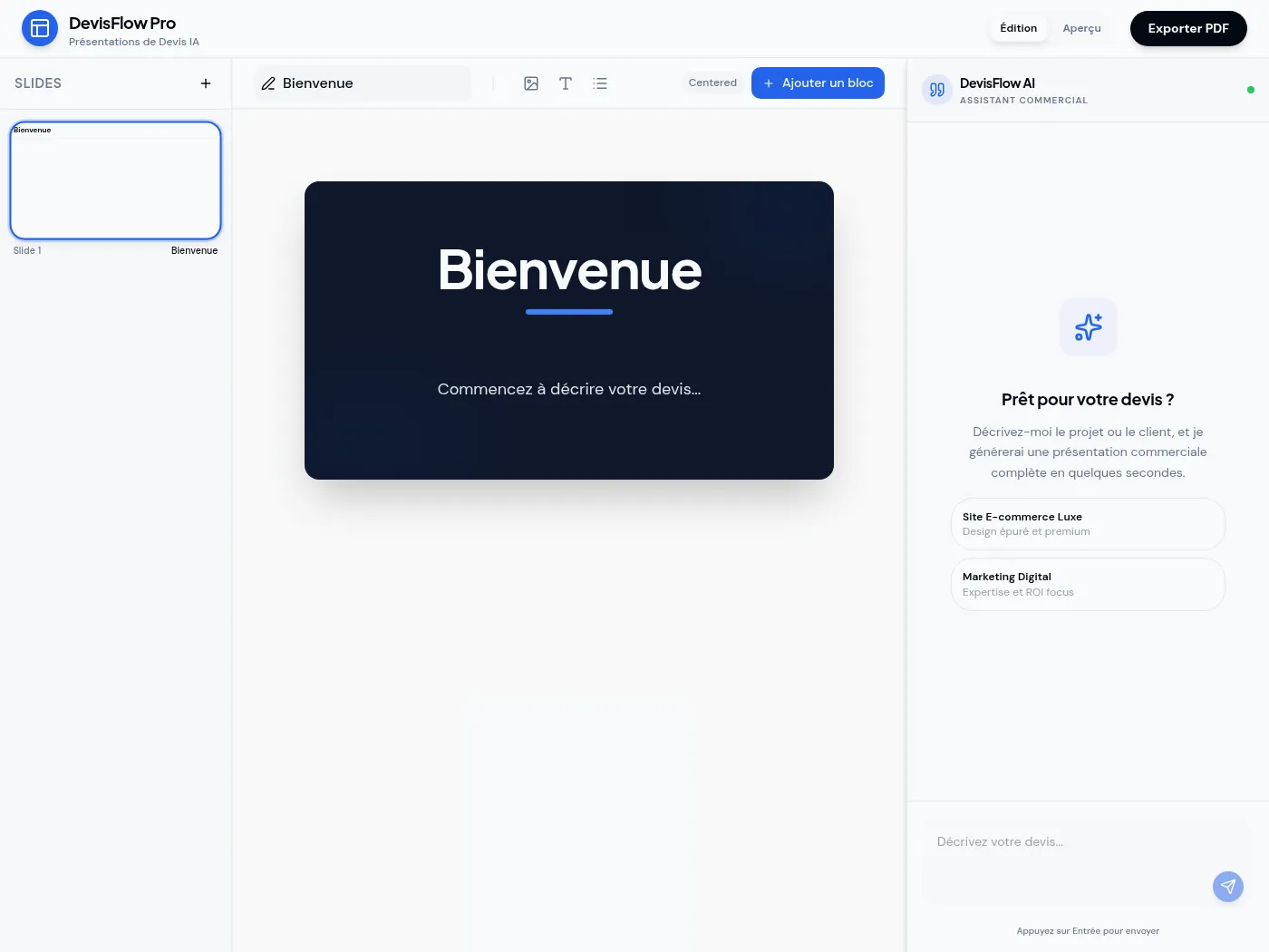 Devis Presentation Pro