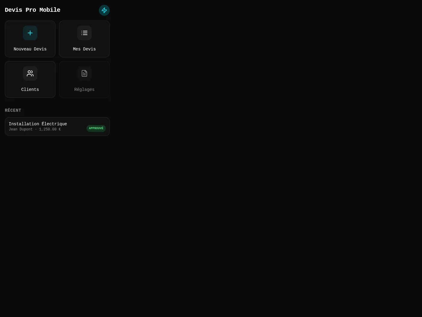 Devis Pro Mobile