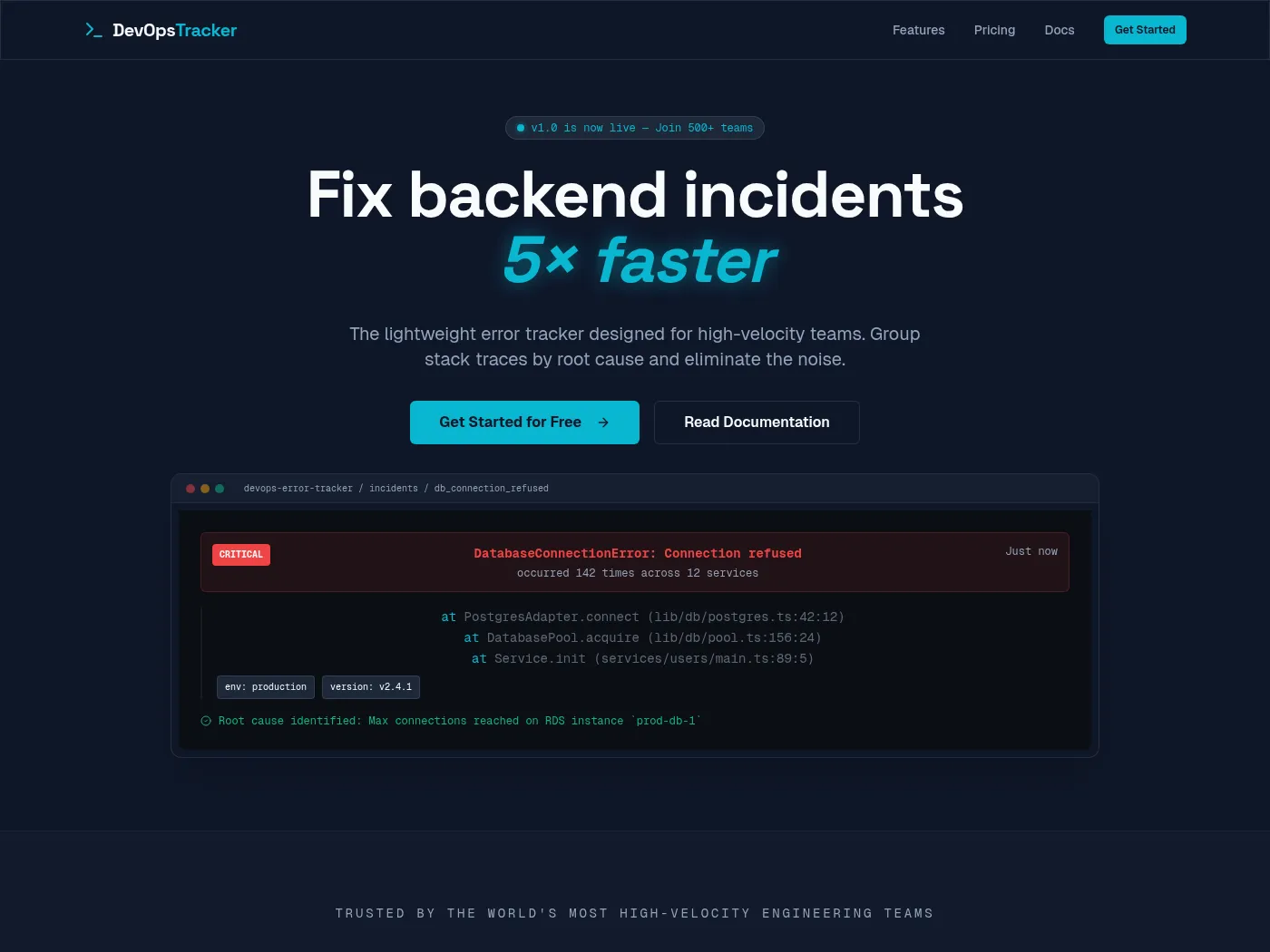 DevOps Error Tracker LP