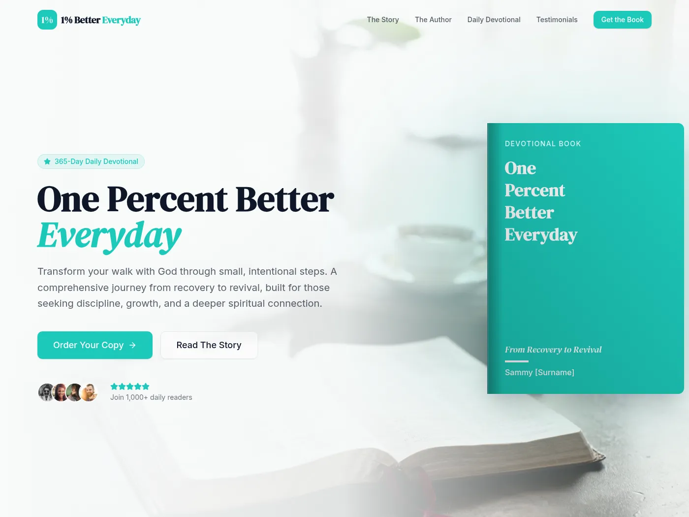 One Percent Devotional Site