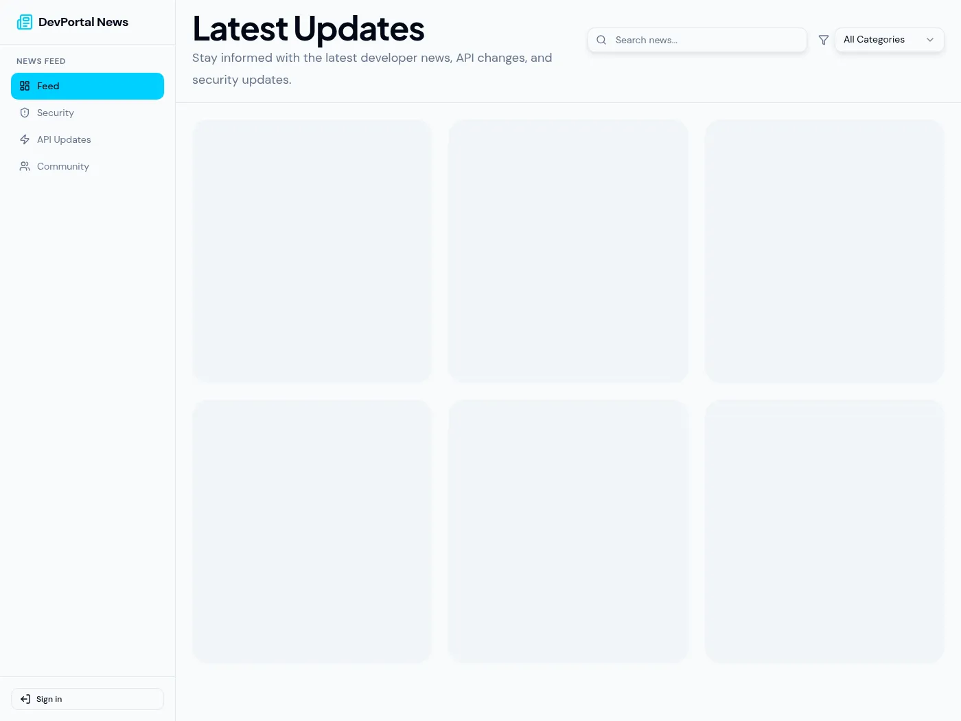 DevPortal News Feed
