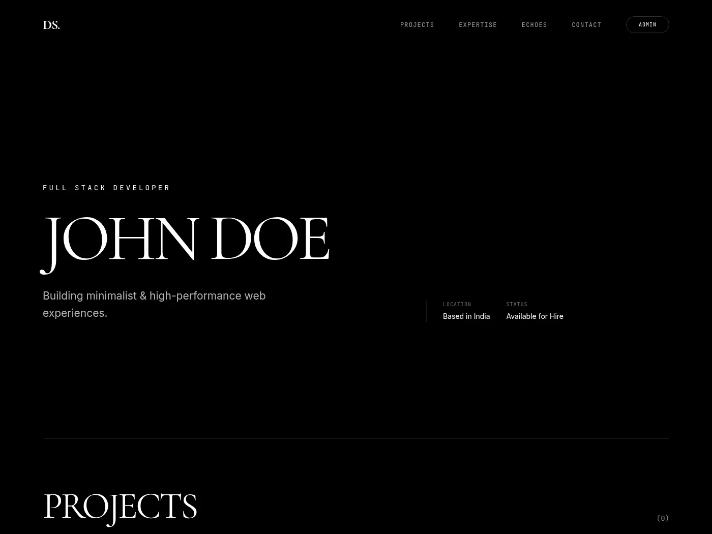 DevShowcase Portfolio