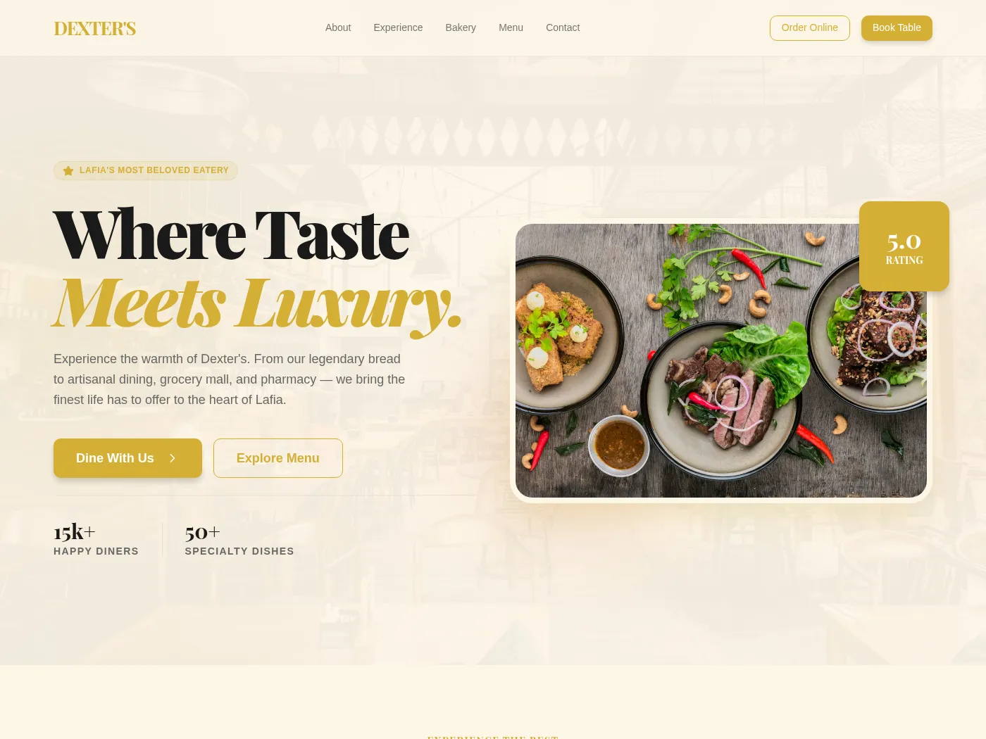 Dexter's Luxe Dining