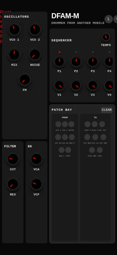 DFAM Synth Mobile