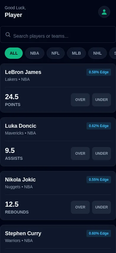 PrizePicks DFS Optimizer