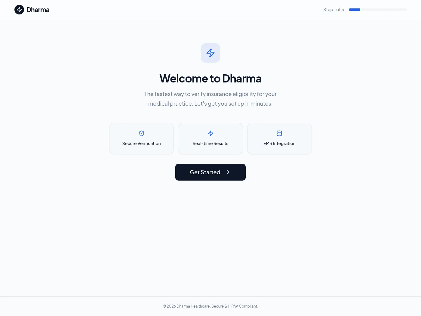 Dharma Onboarding Portal