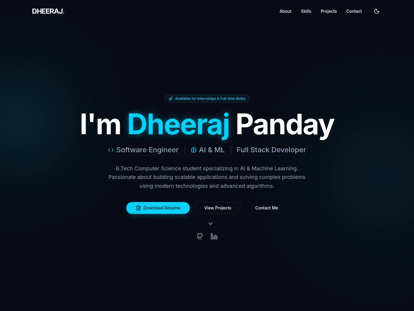 Dheeraj Panday Portfolio