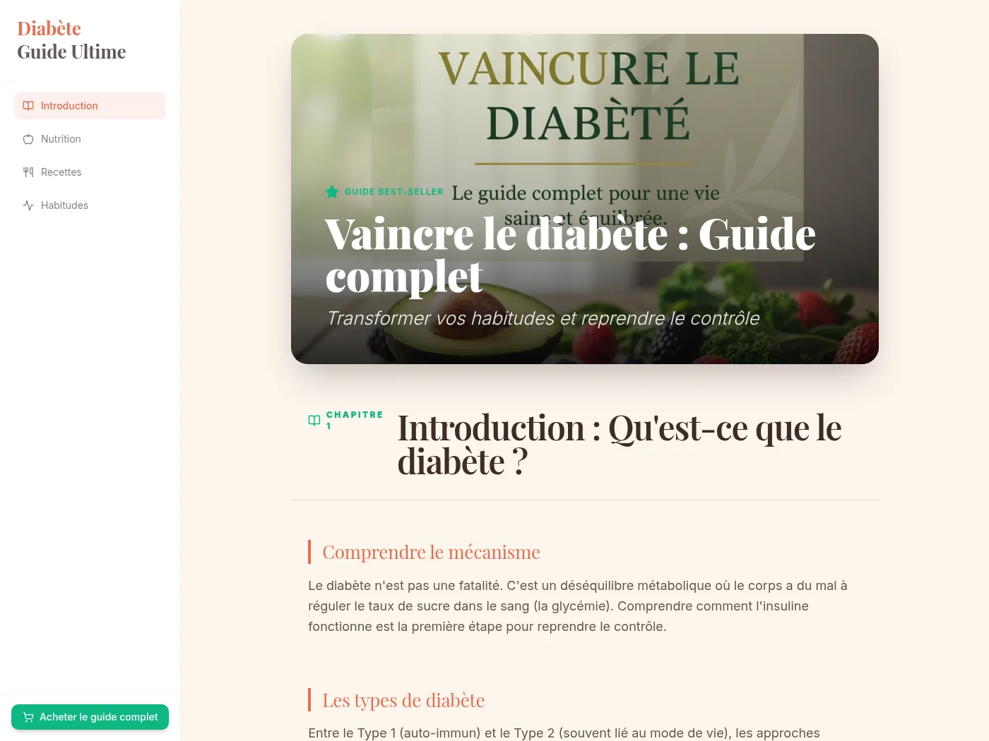 Diabète Guide Ultime