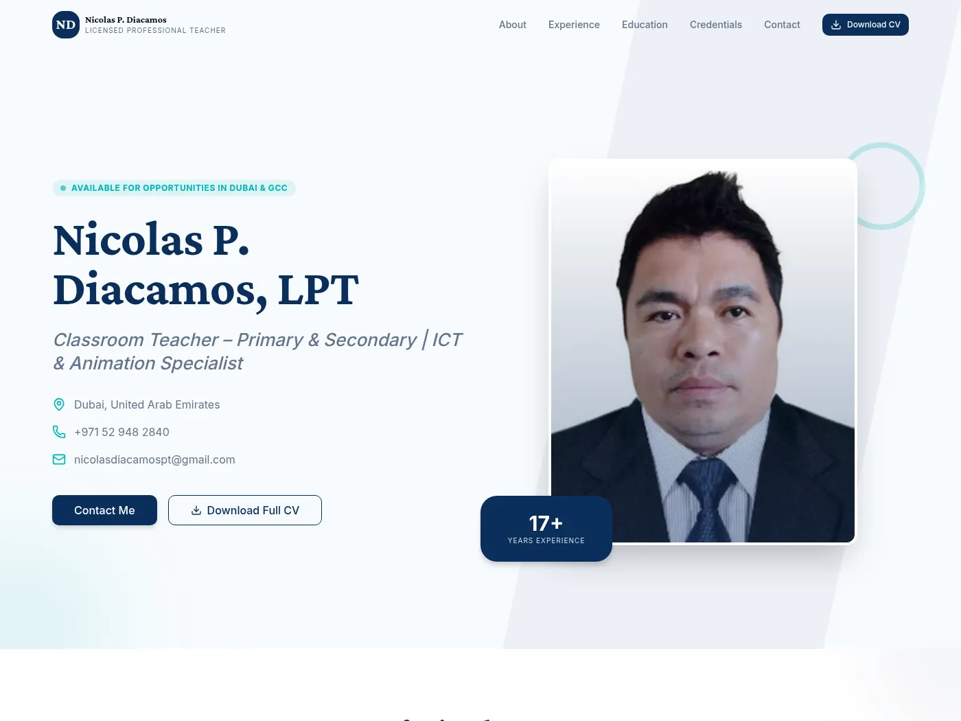 Nicolas Diacamos EduTech Portfolio