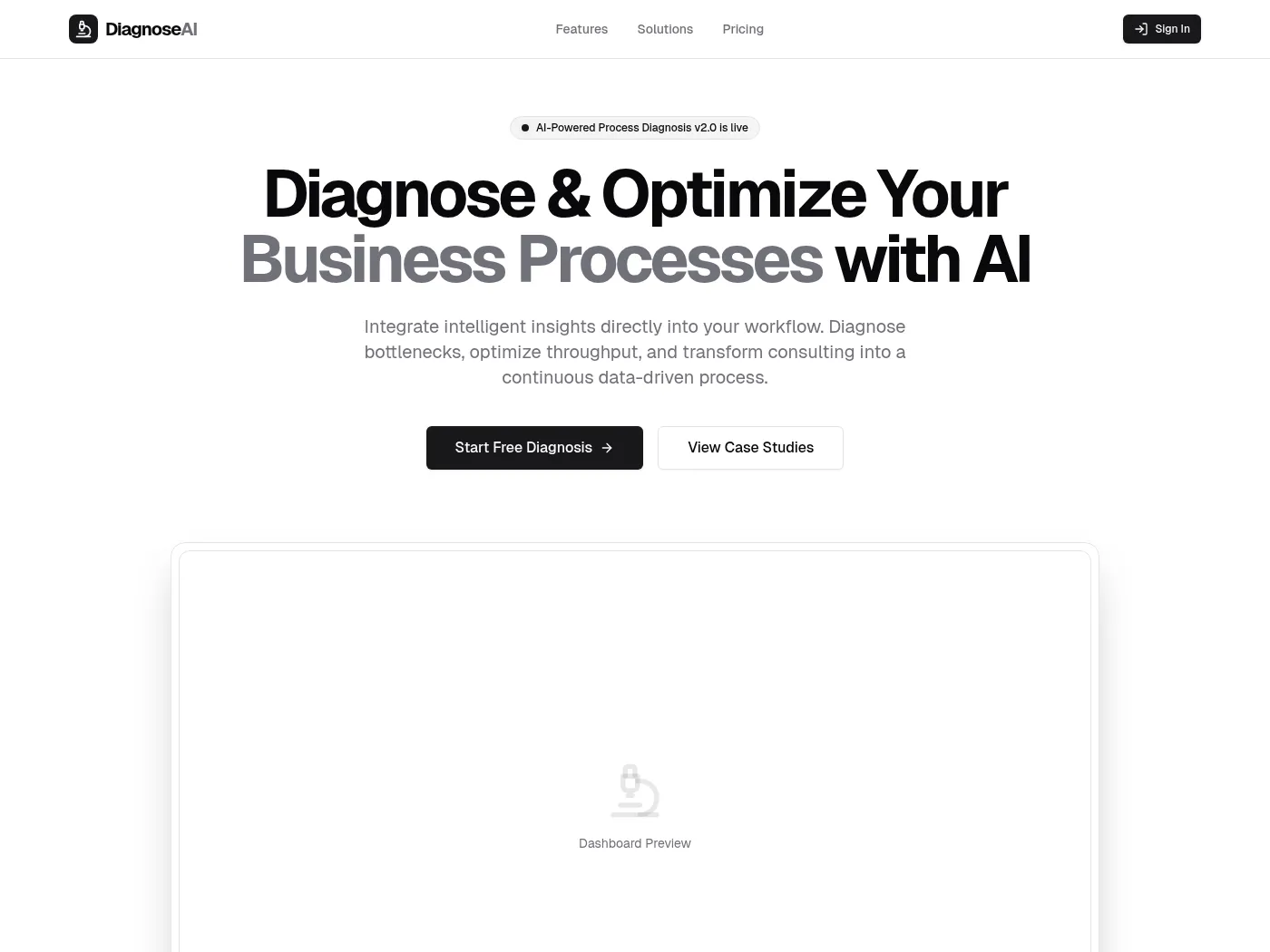 DiagnoseAI Business Platform