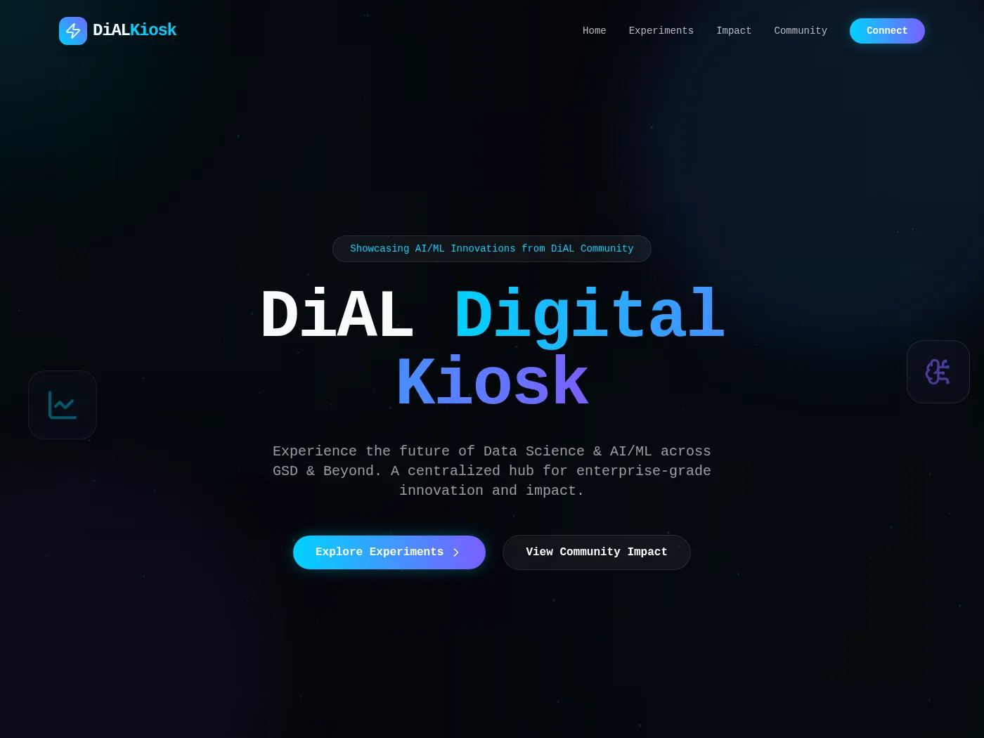DiAL Digital Kiosk UI