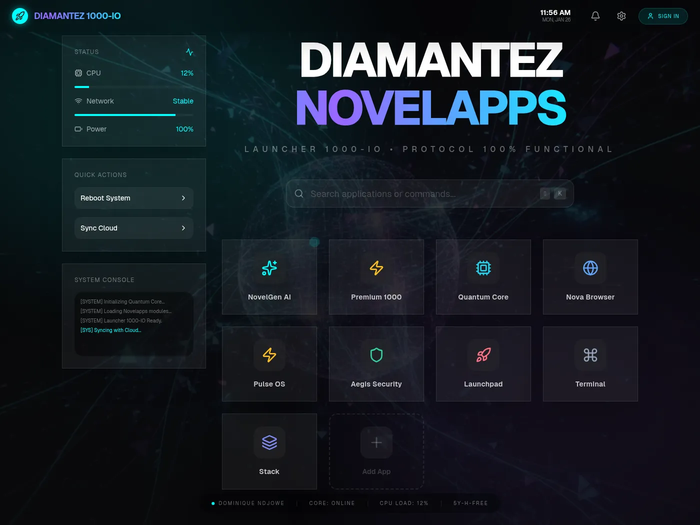 Diamantez Novelapps Launcher