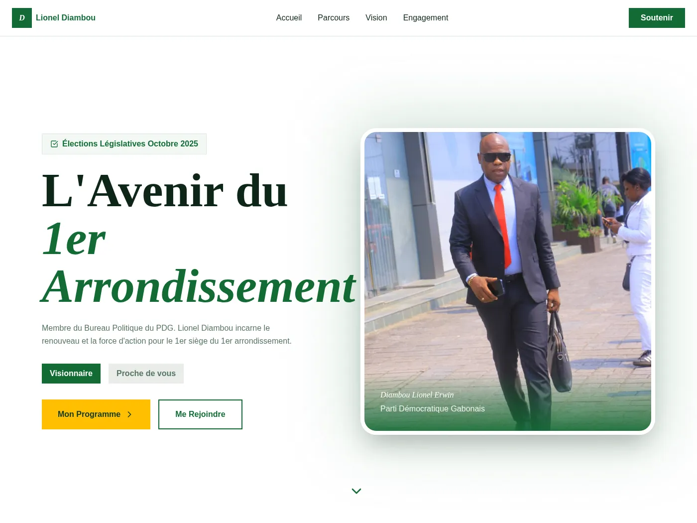 Lionel Diambou Profile Site