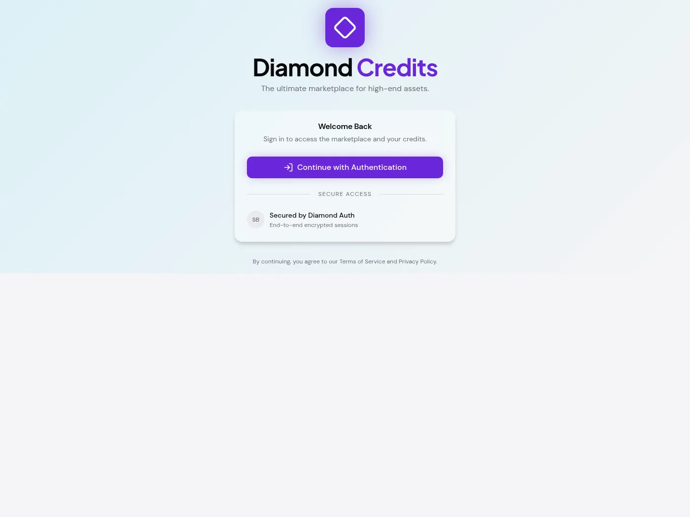 Diamond Credits Platform