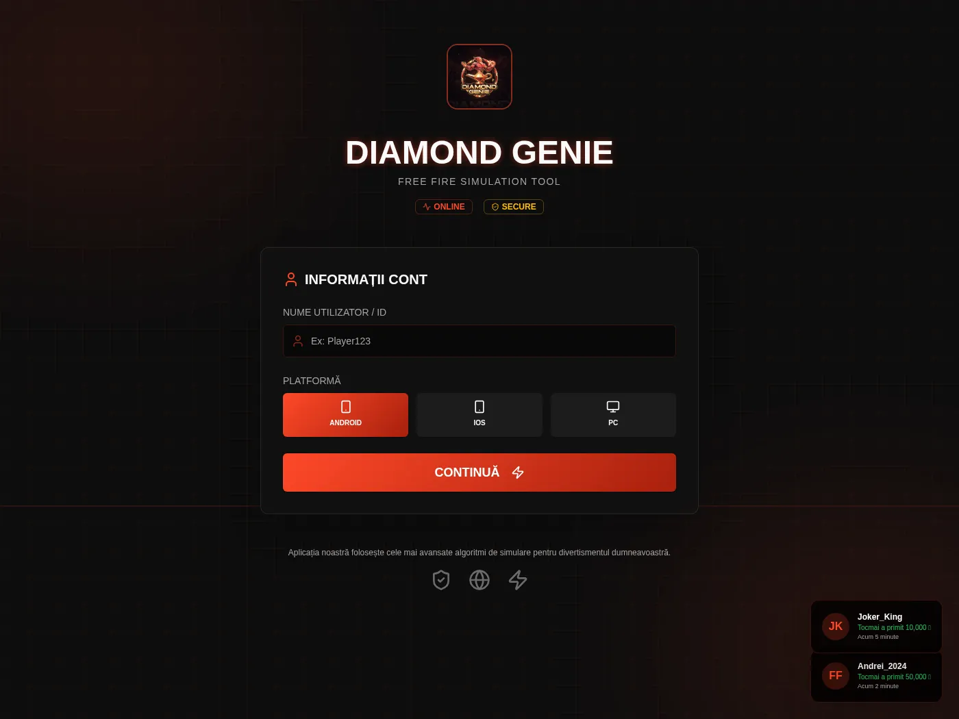 Diamond Genie Free Fire