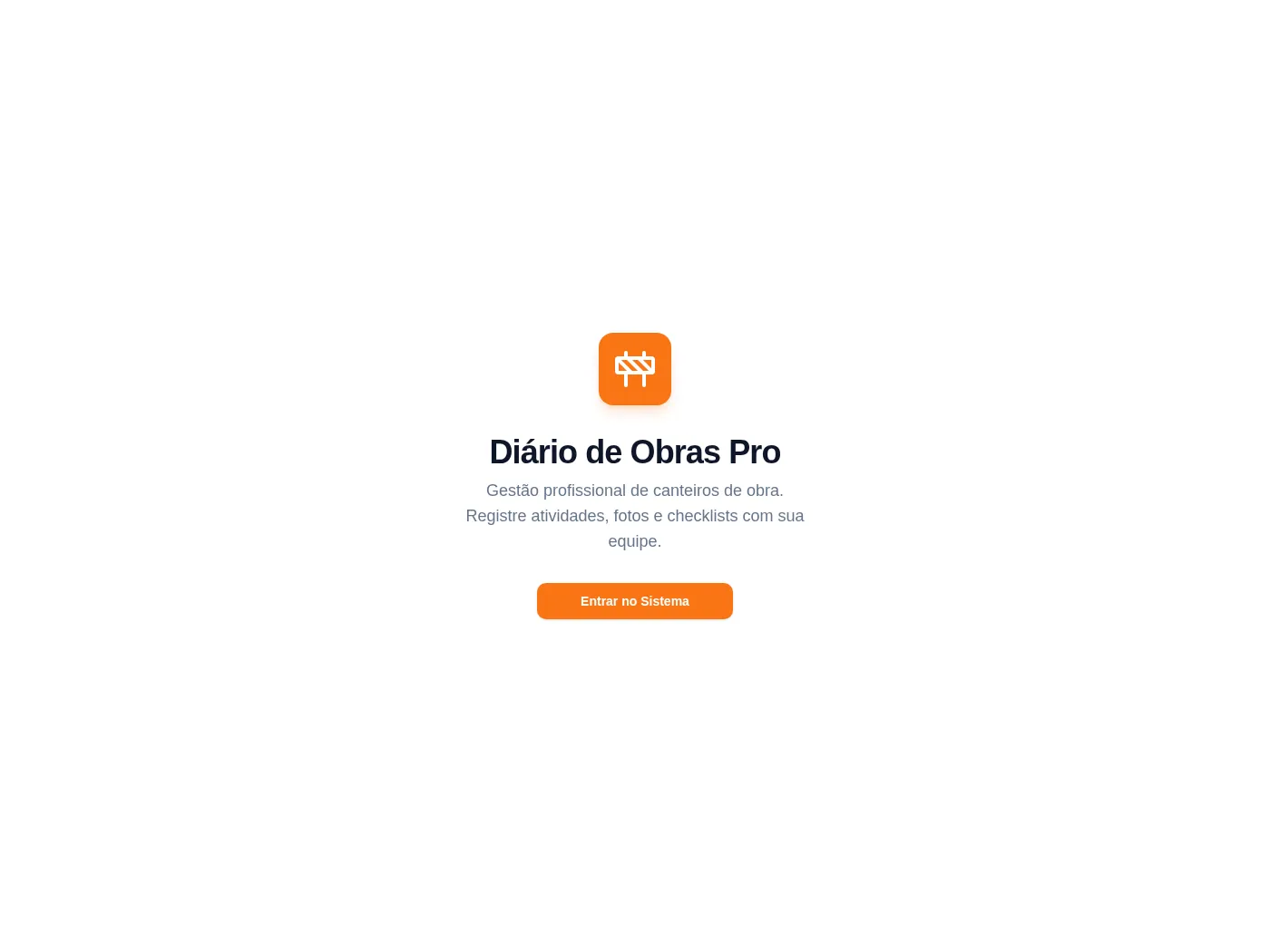 Diário de Obras Pro