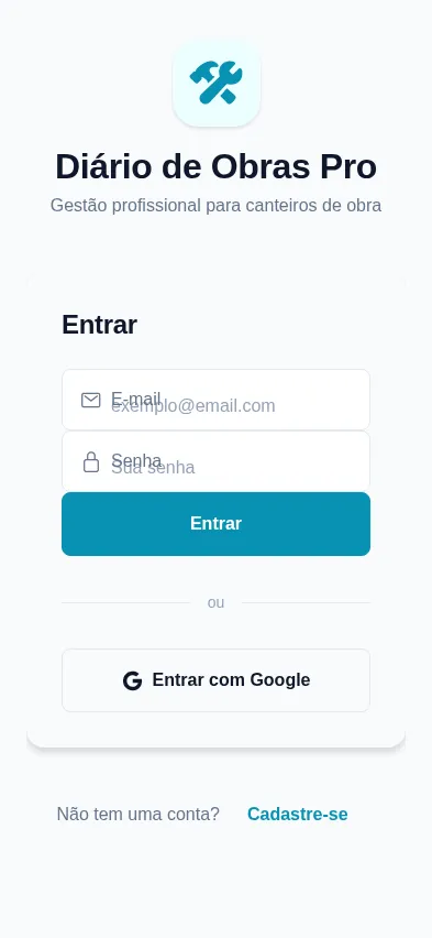 Diário de Obras Pro