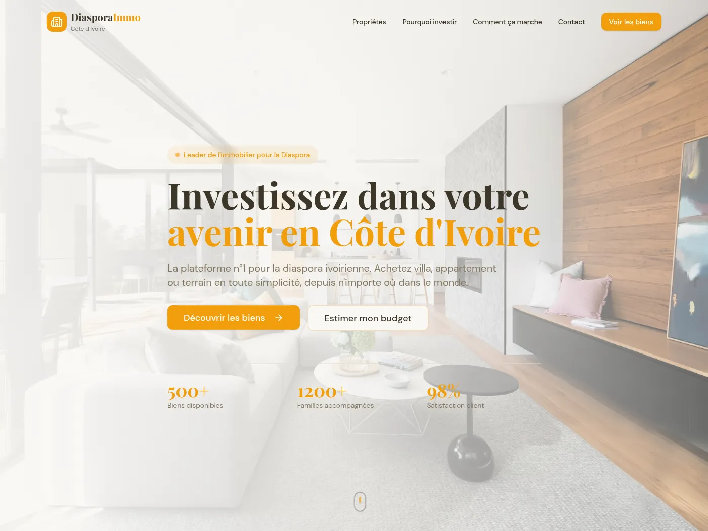 Diaspora Immo Côte d'Ivoire