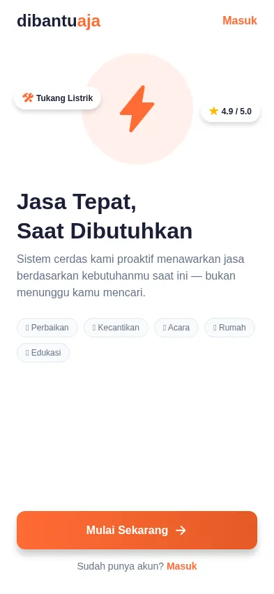 Dibantuaja Marketplace App