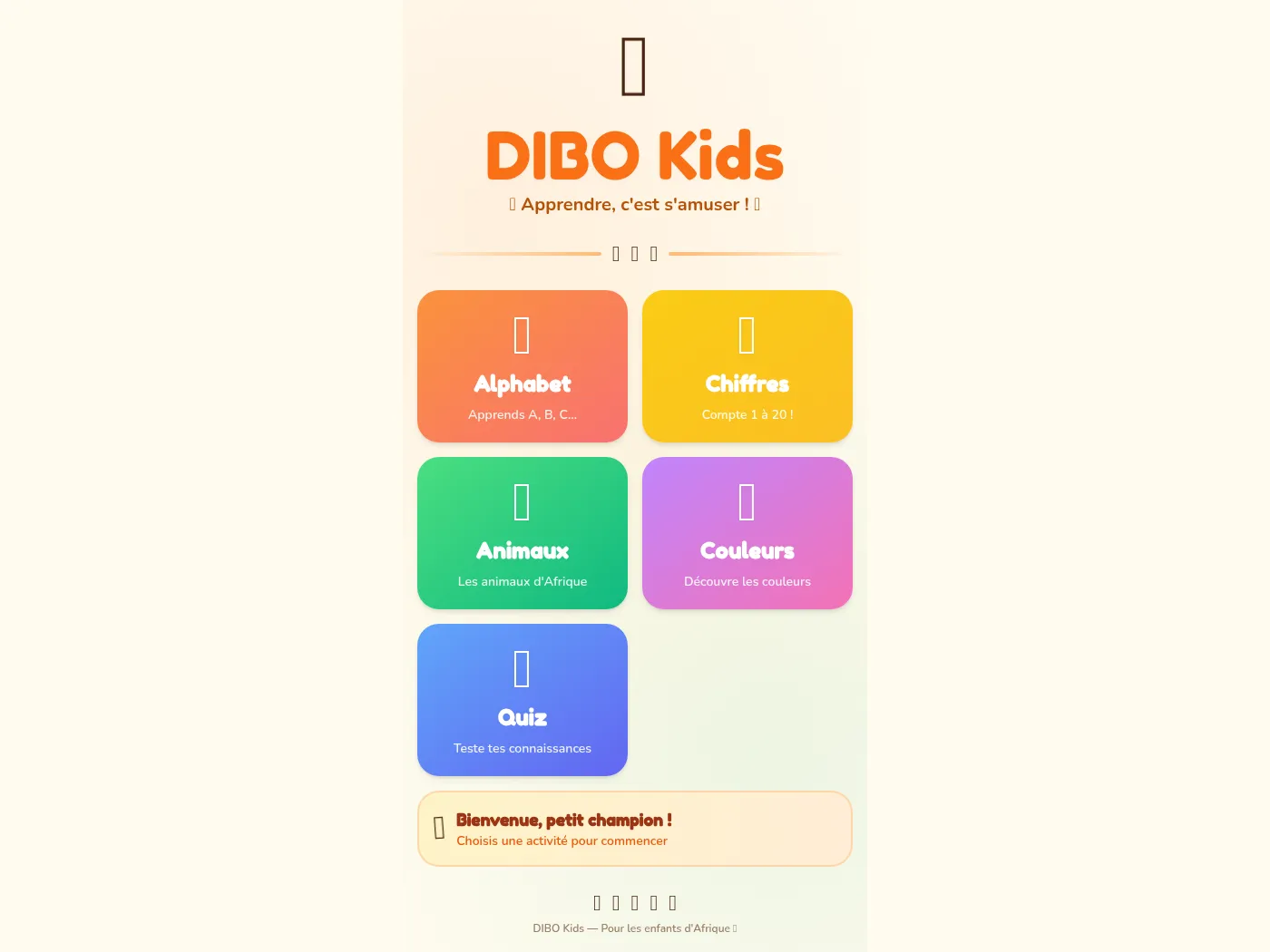 DIBO Kids Learning App