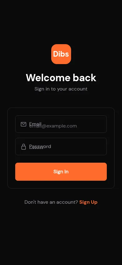 Dibs Delivery App