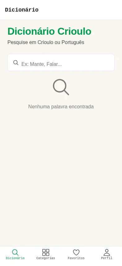 Dicionário Crioulo App