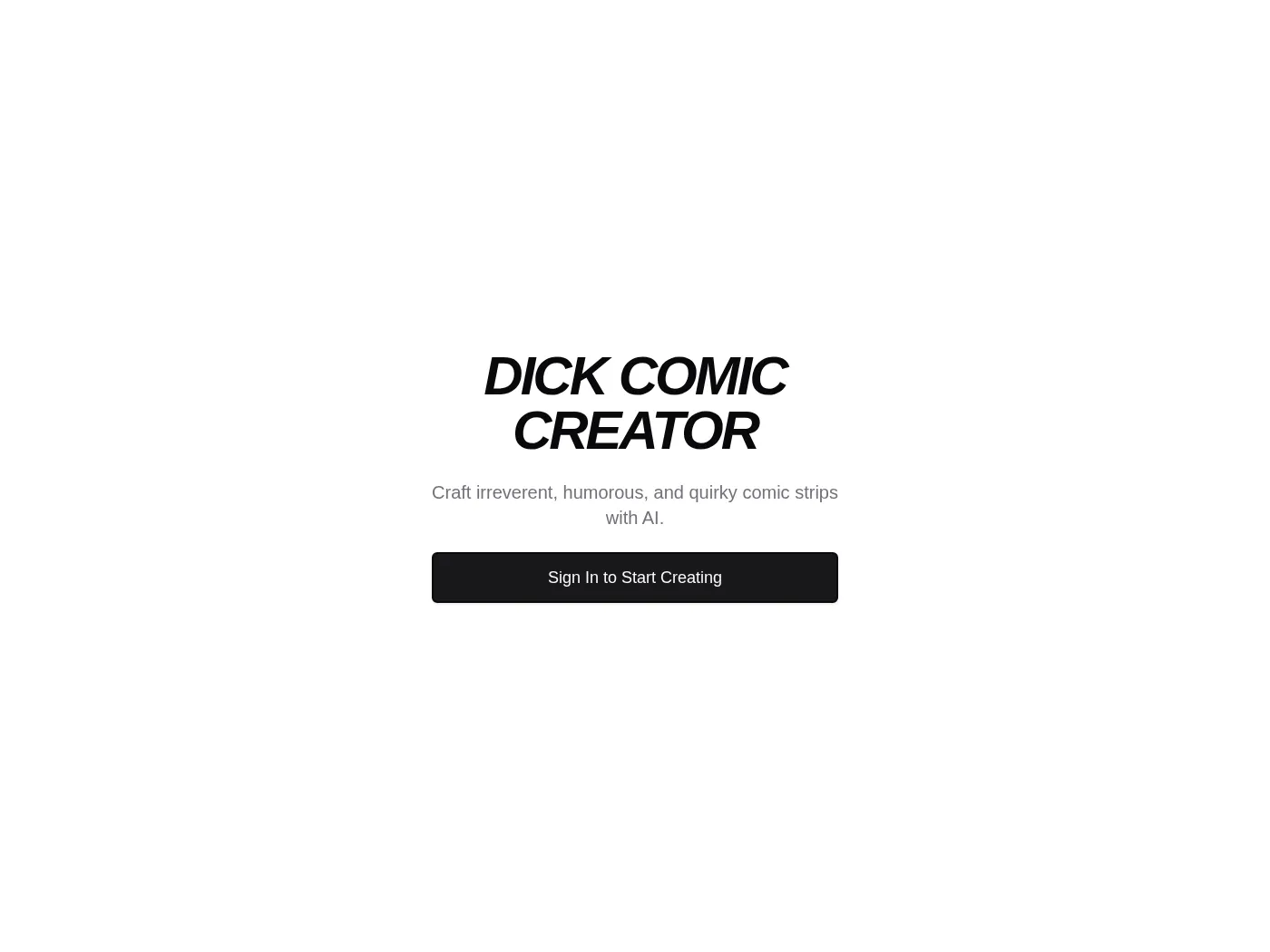 Dick Comic Creator