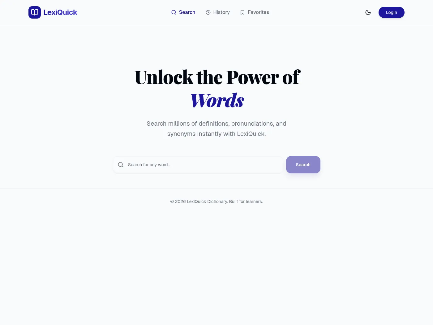 LexiQuick Dictionary