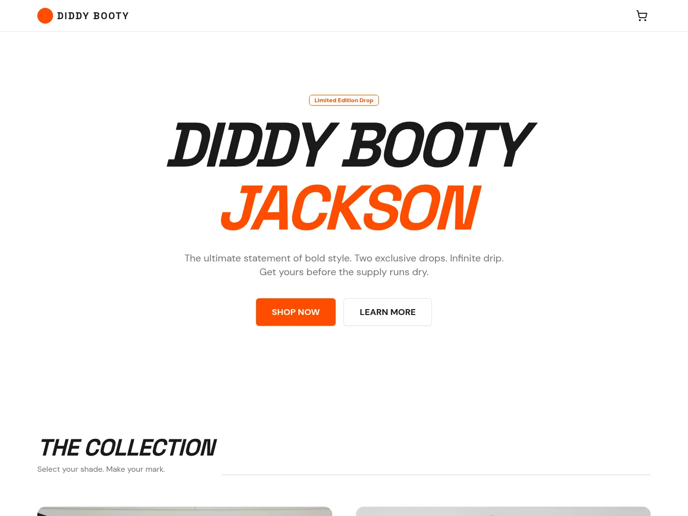 Diddy Booty Shirt Shop