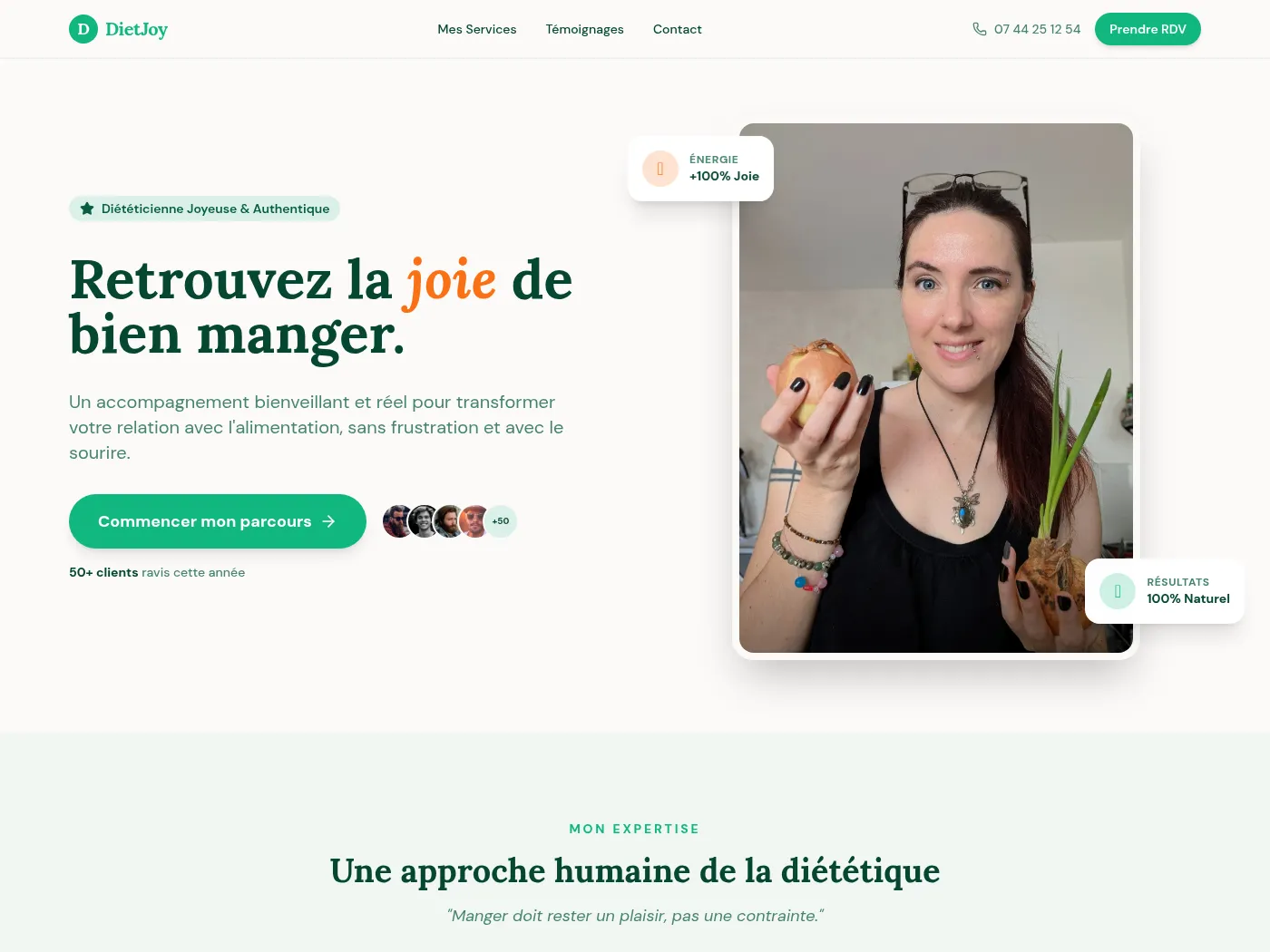 DietJoy Landing Page