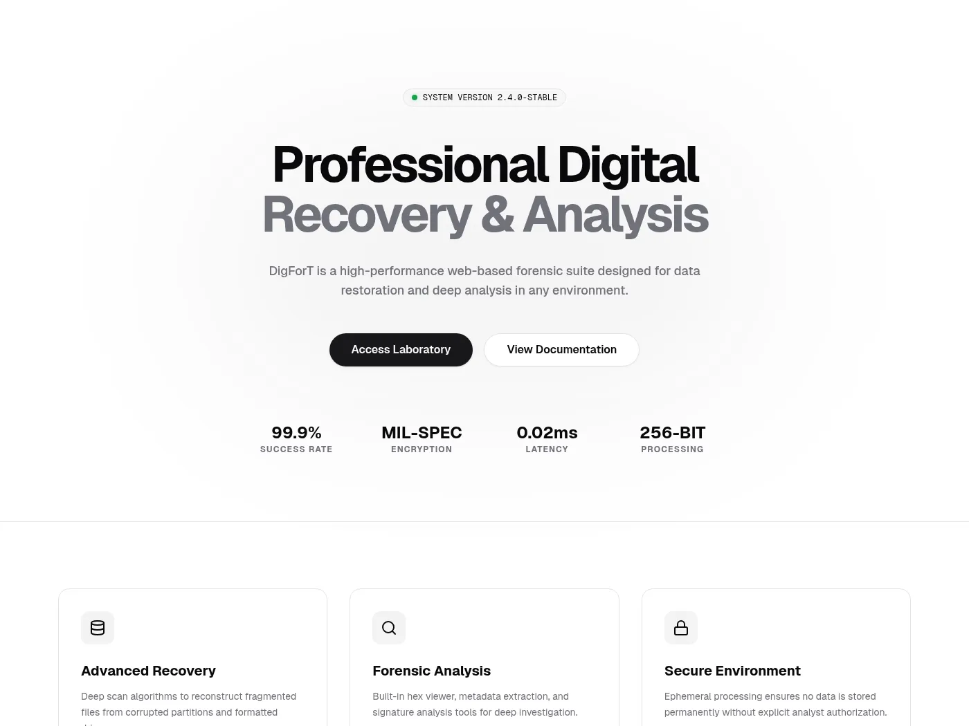 DigForT Data Recovery Suite