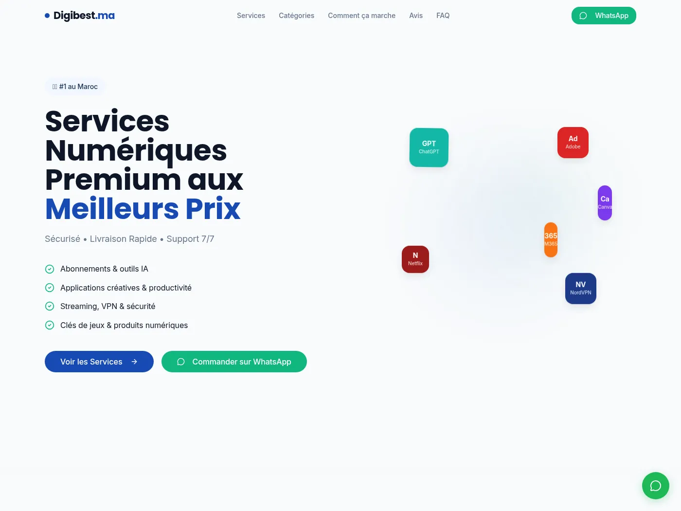 Digibest.ma Web Experience