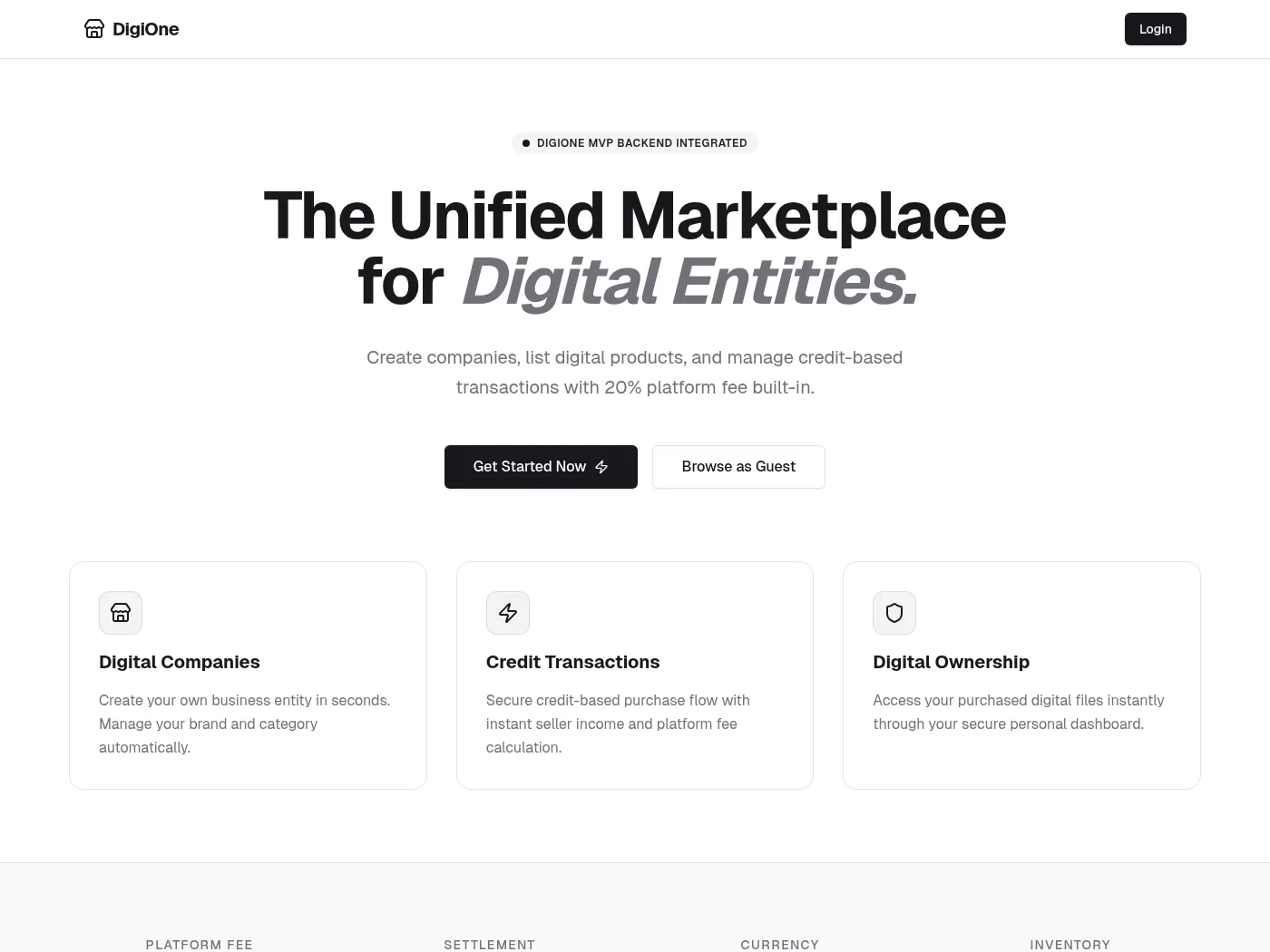 DigiOne Unified Marketplace