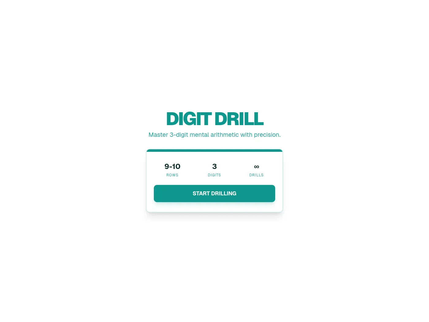 Digit Drill