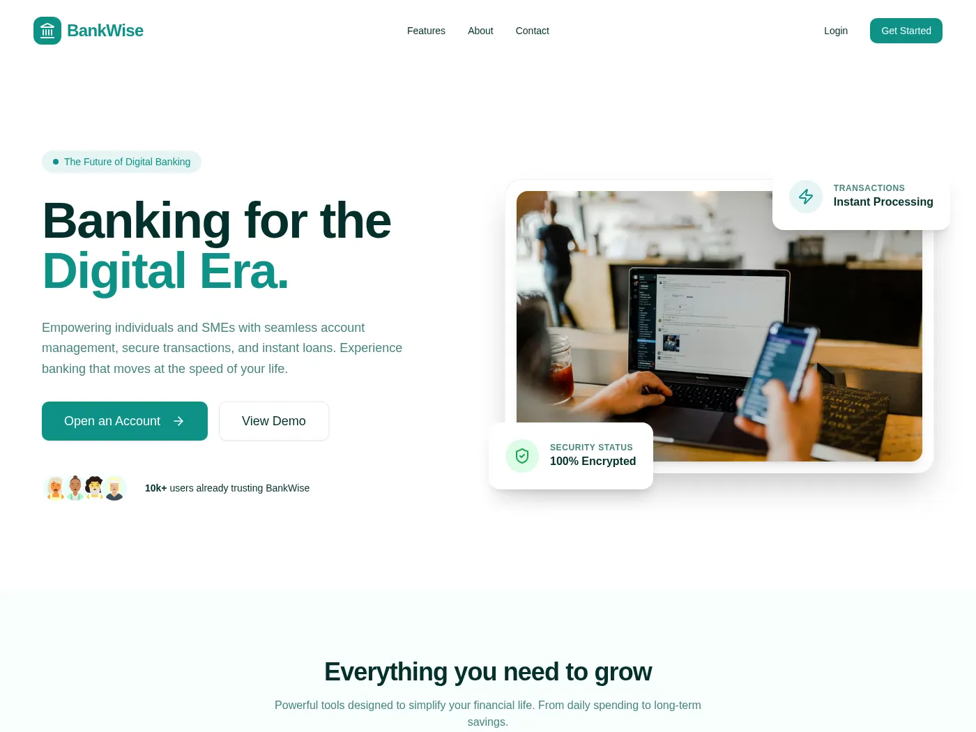 BankWise Digital Platform
