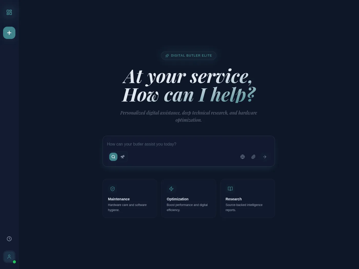 Digital Butler Dashboard