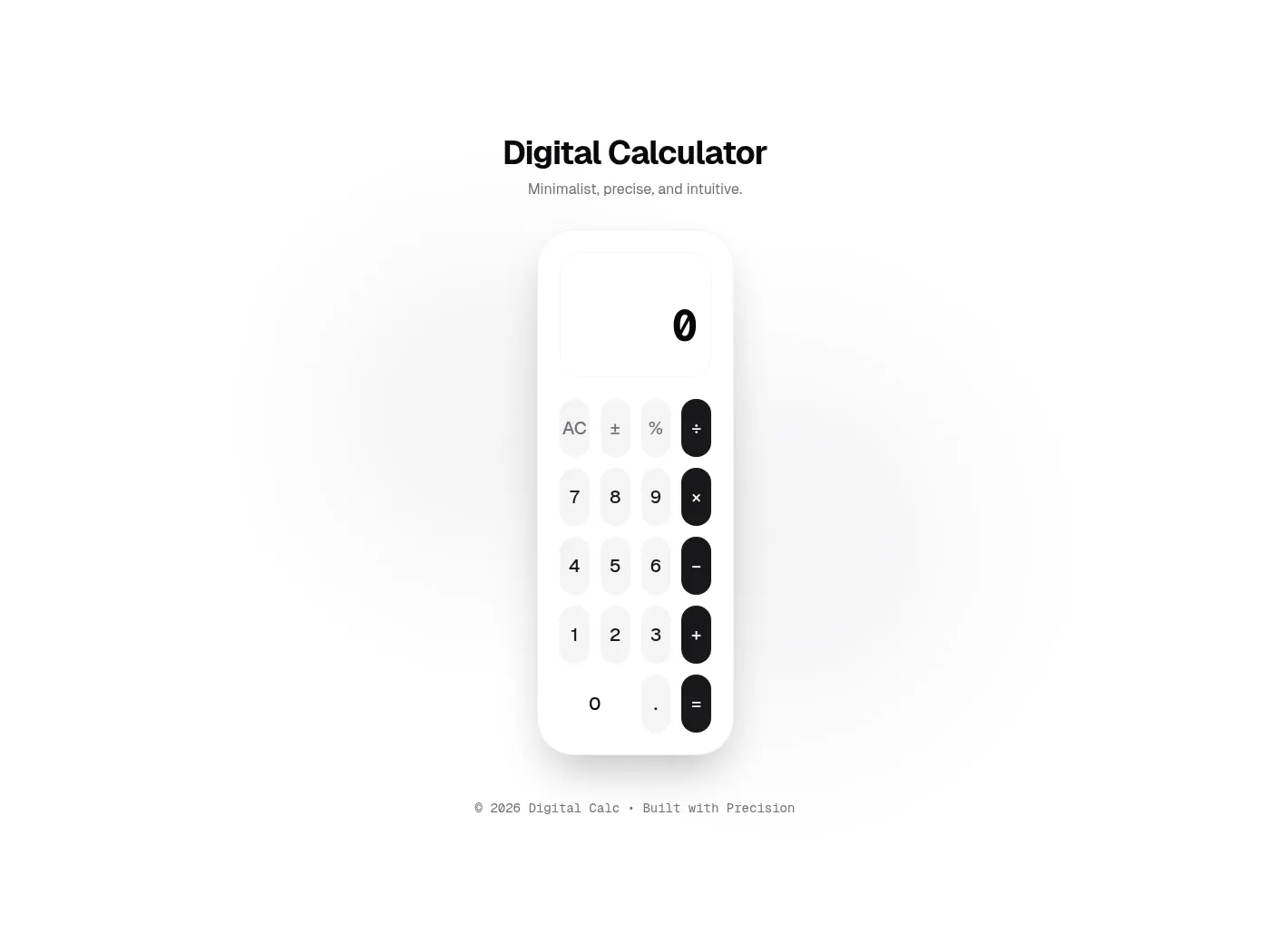 Digital Calculator