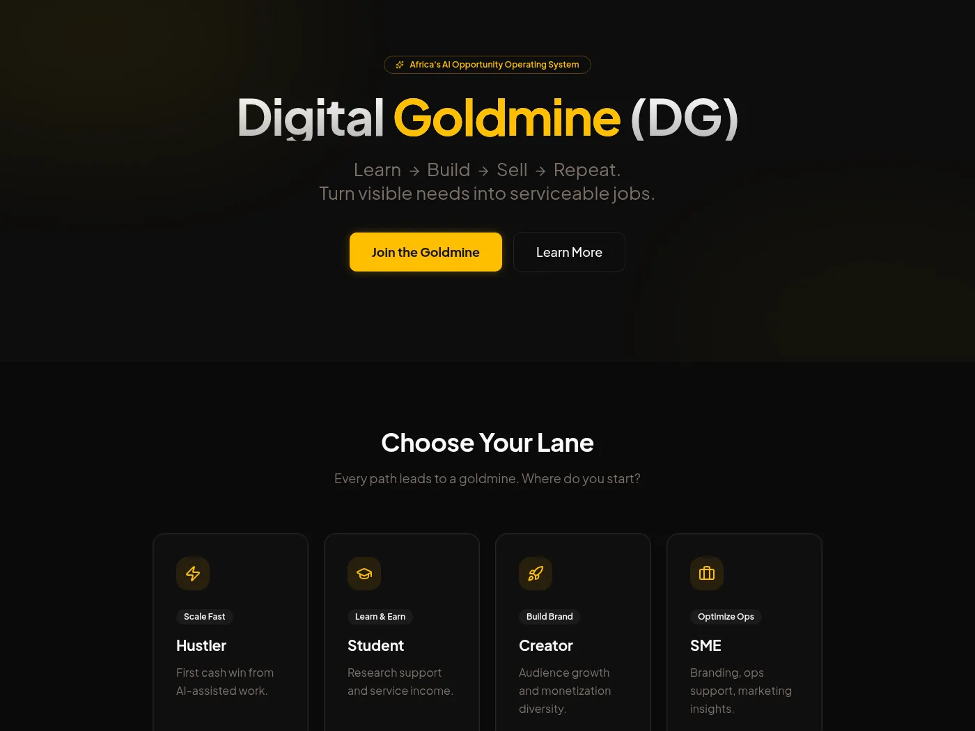 Digital Goldmine OS
