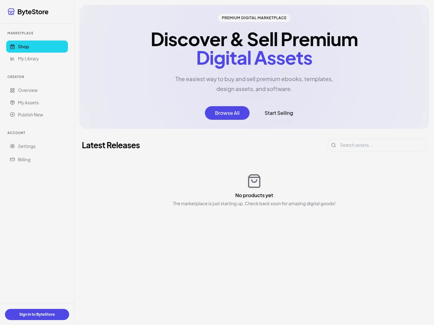Digital Goods Marketplace